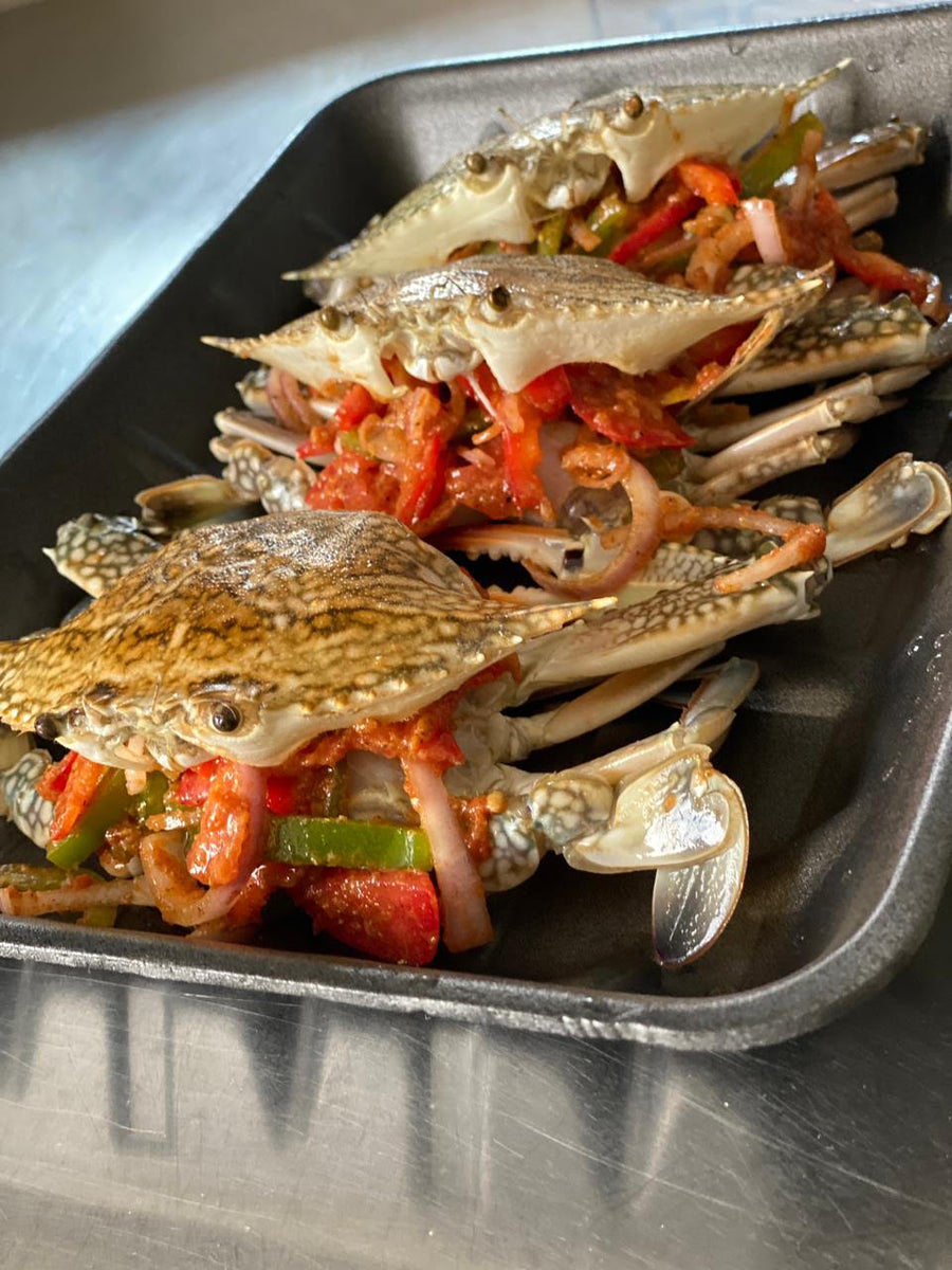 Wild Whole Female Crabs Grade A Local with Marination Options (2-3 Pie ...