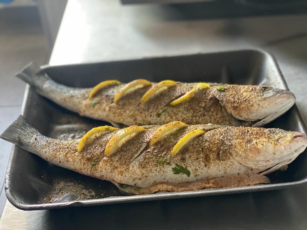 Fresh Premium Whole Sea Bass Grade A Turkey with Marination Options (1 ...